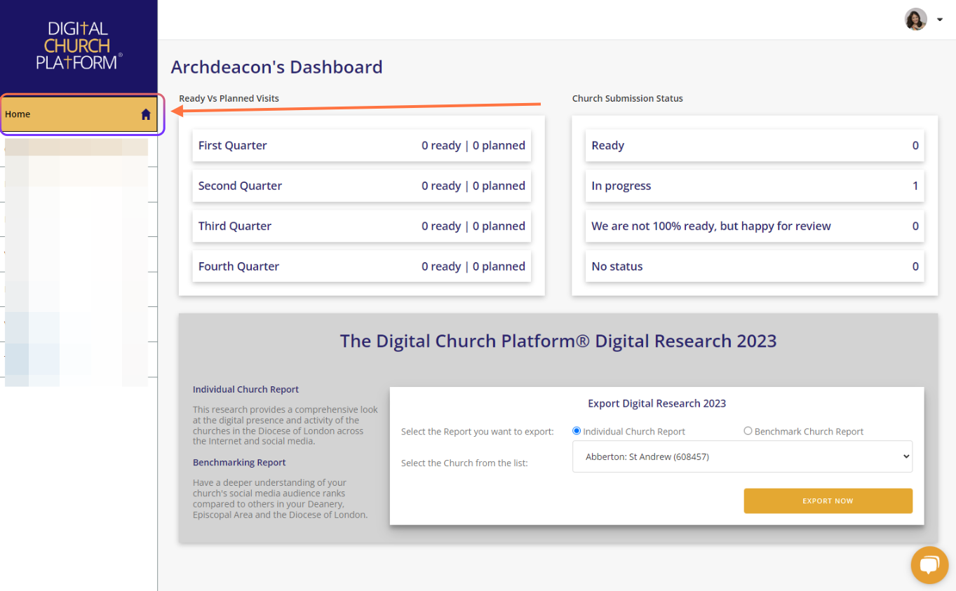 How to Access and Exporting Digital Church Platform® Individual Church ...